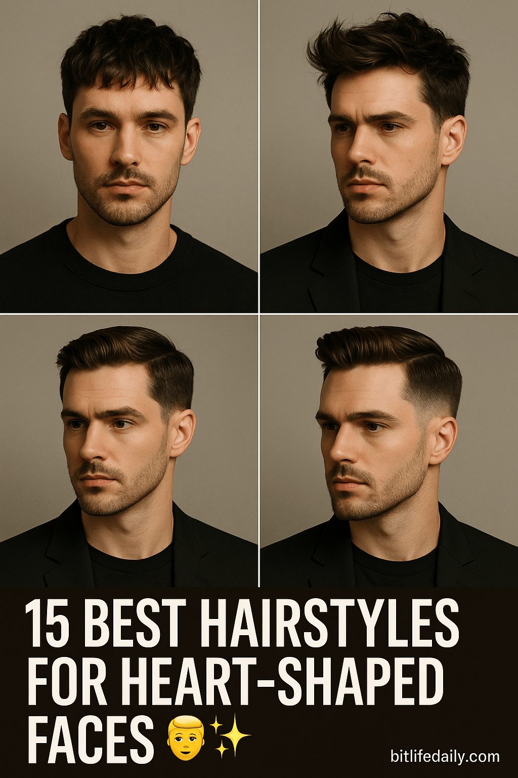The Complete Guide to Heart-Shaped Face Hairstyles for Men: 15 ...