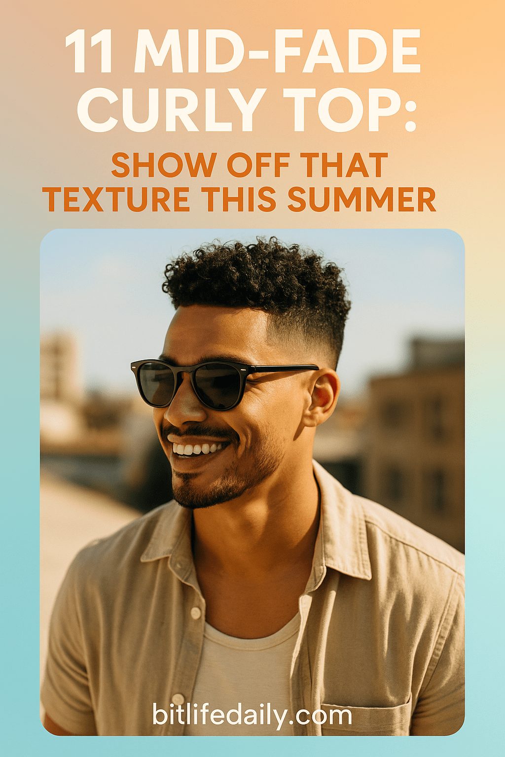 11 Mid-Fade Curly Top: Show Off That Texture This Summer