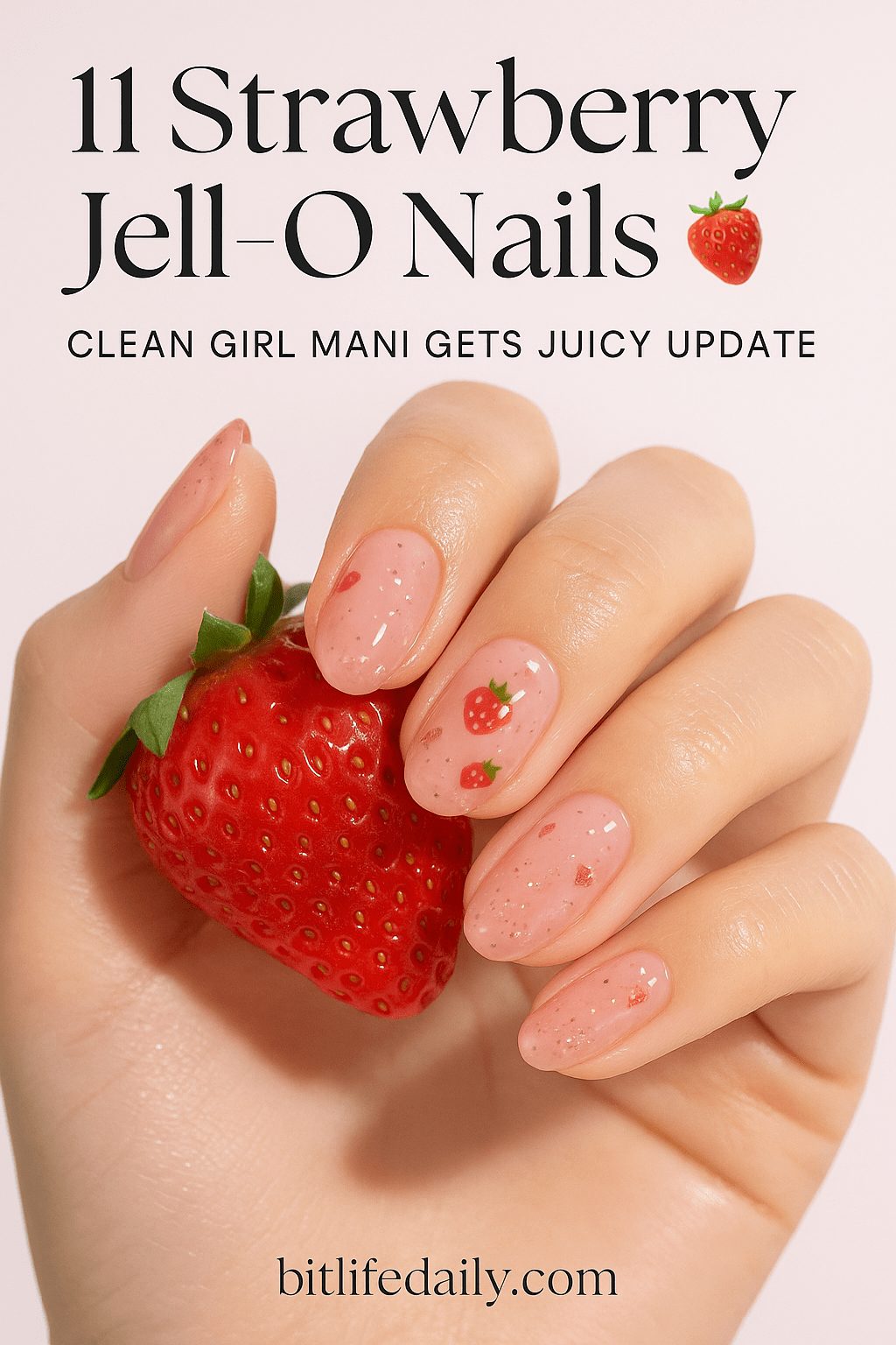 11 Strawberry Jell‑O Summer Nails: Clean Girl Mani Gets Juicy Update 🍓
