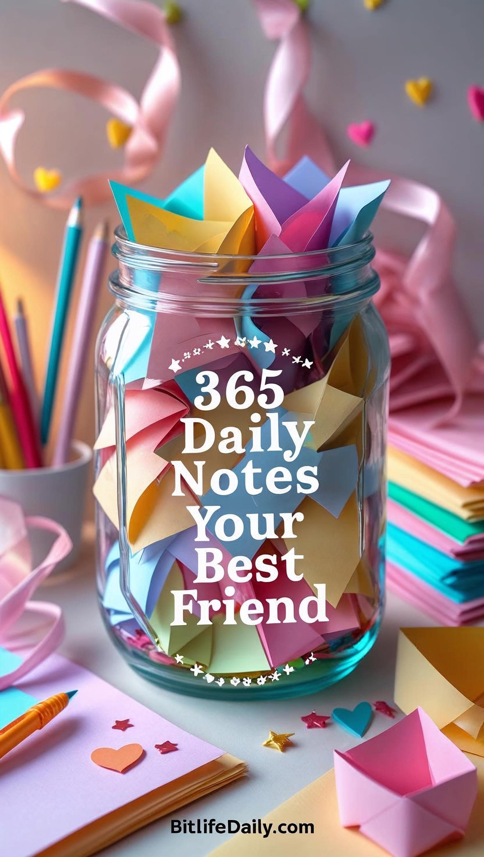 365 Notes Jar Messages Ideas for Best Friend: Creating a Year of Daily ...